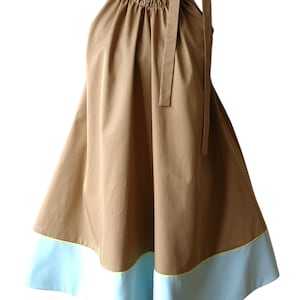 Halter Neck Color Block Tent Dress PDF Sewing Pattern | Sizes EU34-42 ...