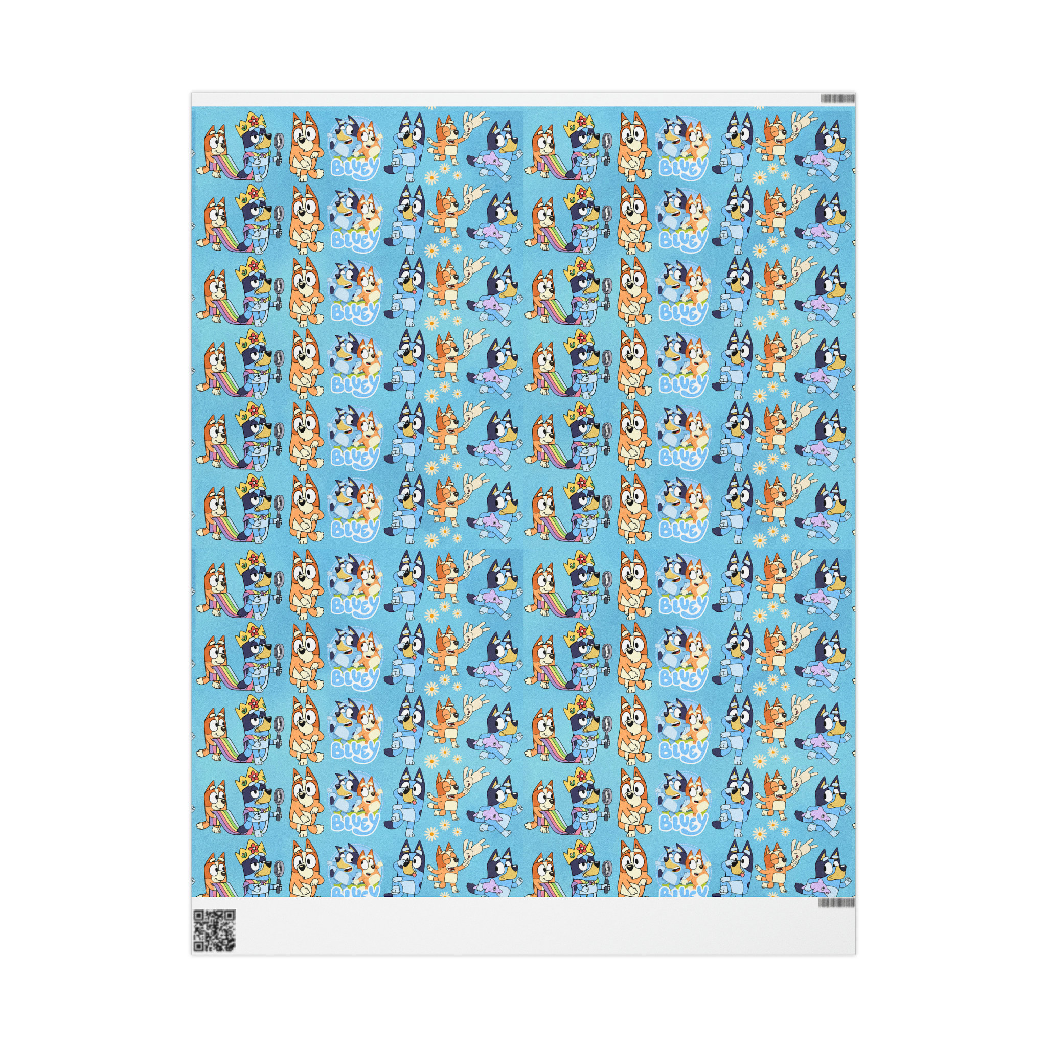 Bluey Birthday Christmas Wrapping Paper Bluey Bingo Gift Wrap Cute Kids ...