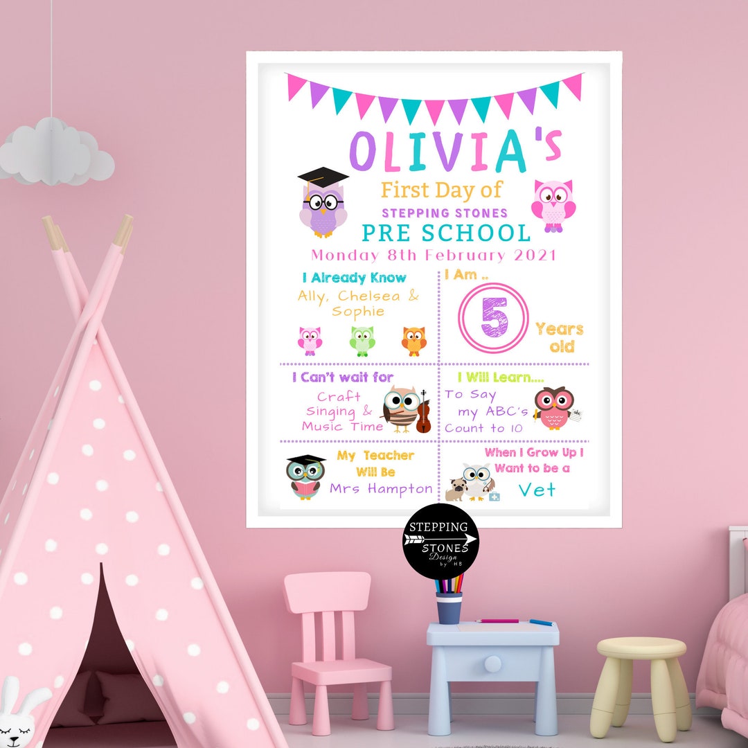 First Day Of Pre School Girl First Day Of Kindergarten Etsy first-day-of-pre-school-girl-first-day-of-kindergarten-etsy