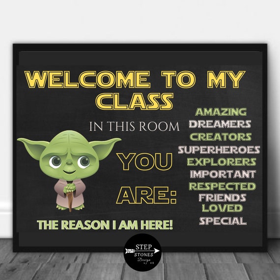 Star Wars Yoda Teacher Gift Teacher Christmas Gift Star - Etsy