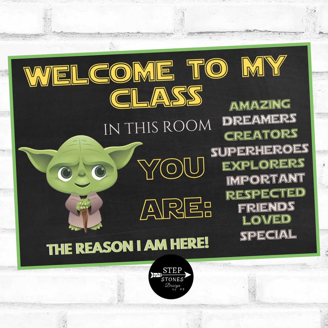 Star Wars Yoda Teacher Gift, Teacher Christmas Gift, Star Wars, Yoda ...