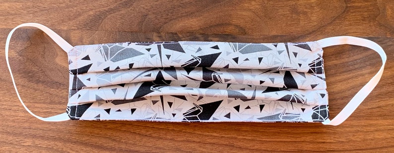 Face Mask Reversible Japanese Origami Crane Fabric and | Etsy