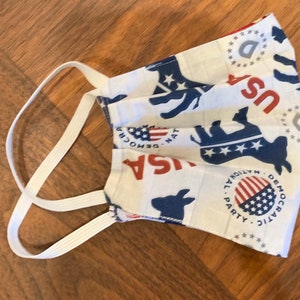Vote Democrat Face Mask Democratic Political Party Face Mask - Etsy