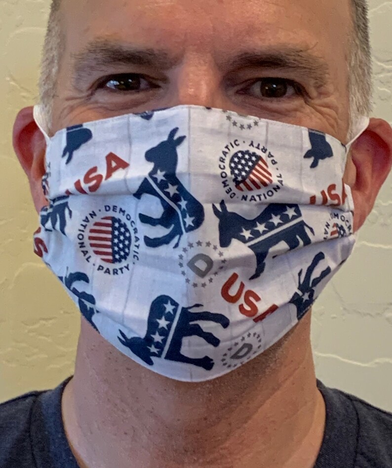 Vote Democrat Face Mask Democratic Political Party Face Mask - Etsy