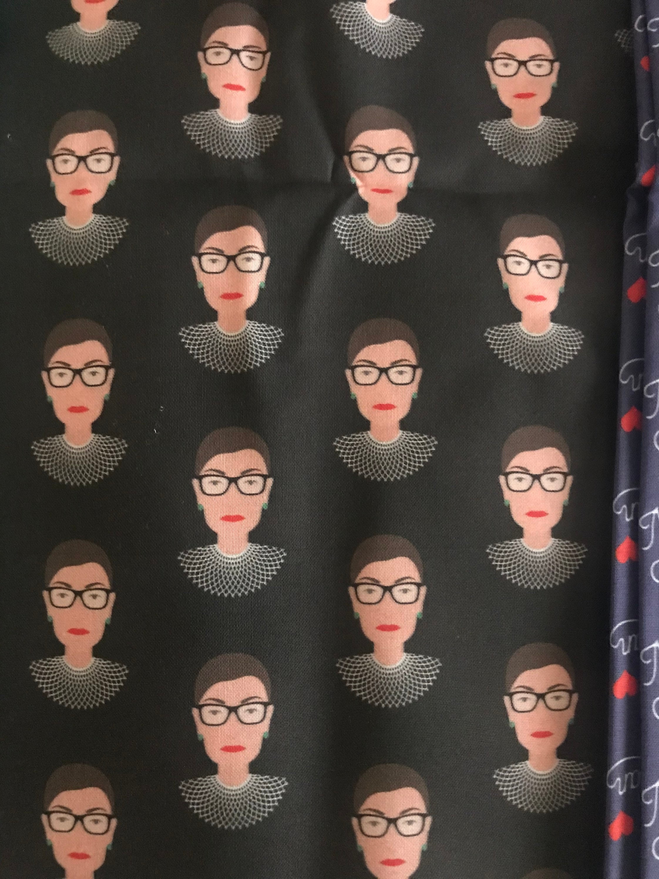 RBG Face Mask Ruth Bader Ginsburg Face Mask Lined in - Etsy