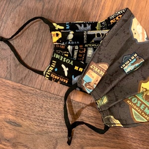 Face Mask - Reversible National Parks Face Mask, With Nose Wire Option ...