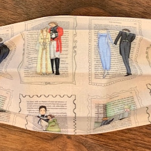 Jane Austen Face Masks, Choose 1, 2 or All 3 Face Masks, Perfect Gift ...
