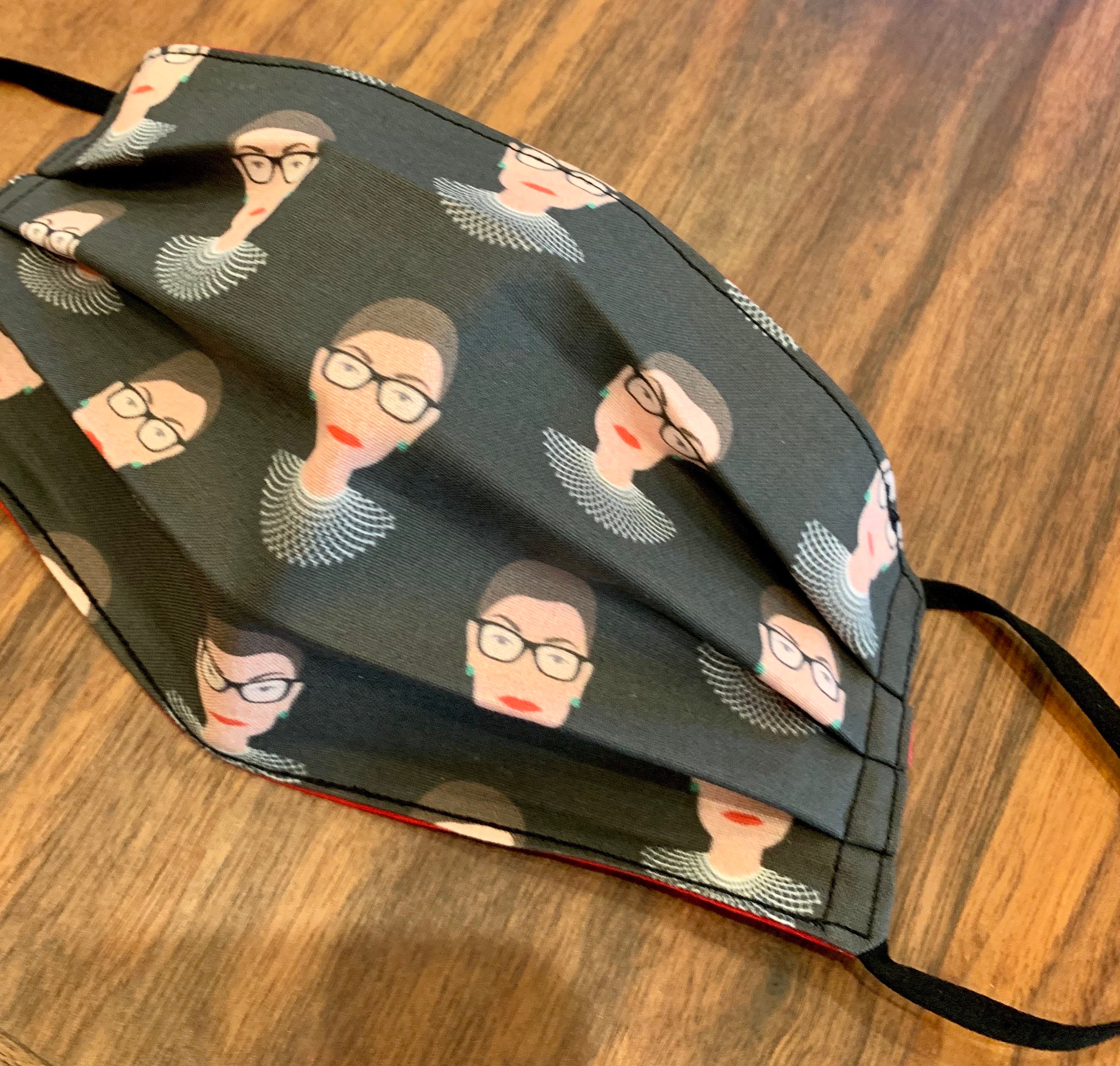 RBG Face Mask Ruth Bader Ginsburg Face Mask Lined in - Etsy