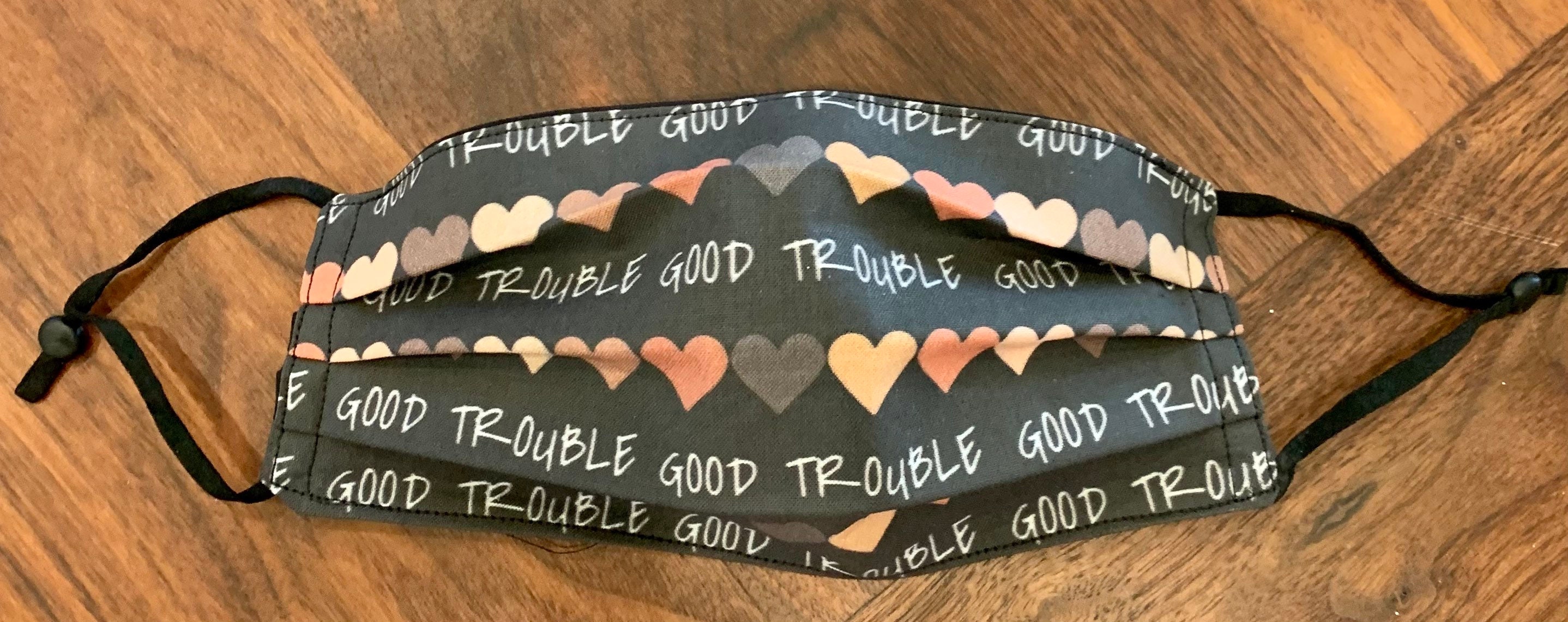 Good Trouble Face Mask Rep John Lewis Good Trouble - Etsy België