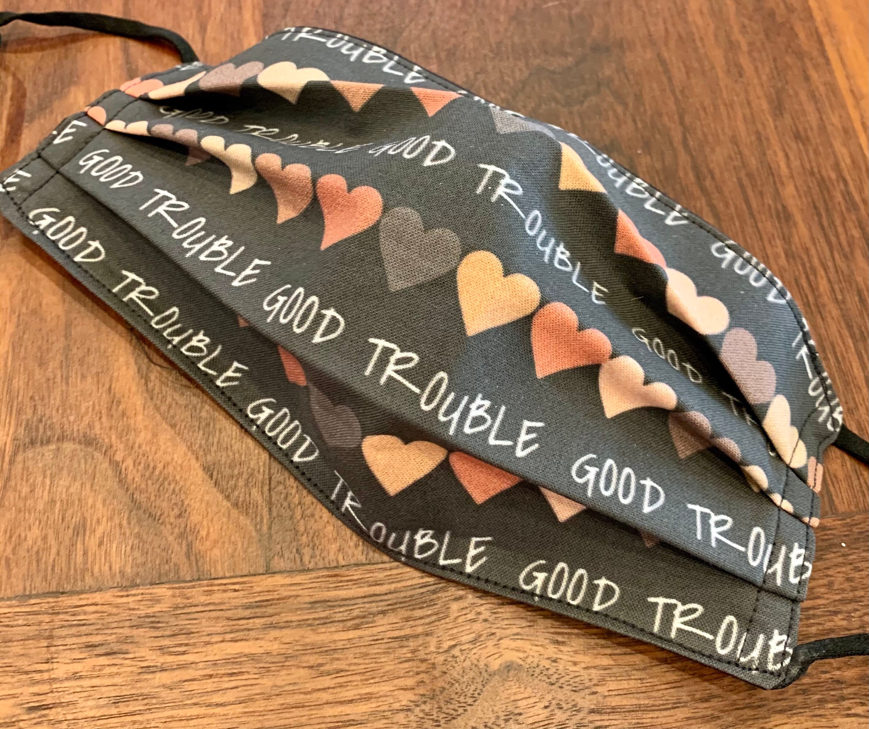 Good Trouble Face Mask Rep John Lewis Good Trouble - Etsy België