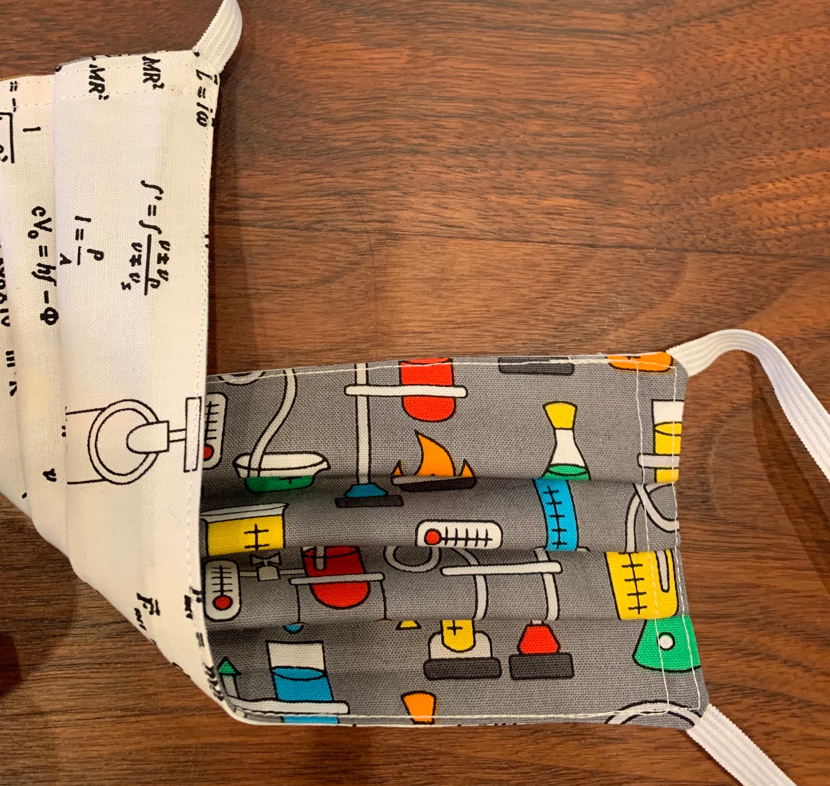 Face Mask Reversible Science Math Chemistry Biology Lab - Etsy