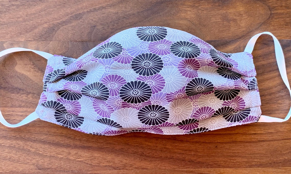 Face Mask Reversible Japanese Origami Crane Fabric and | Etsy