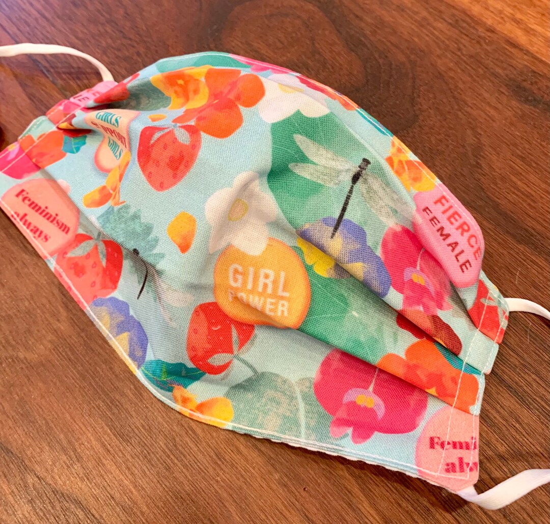 Feminist Face Mask /girls Support Girls / Girl Power / Fierce Female ...