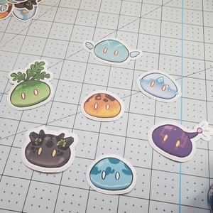 Genshin Impact Elemental Slimes Collection Dendro Anemo - Etsy Israel