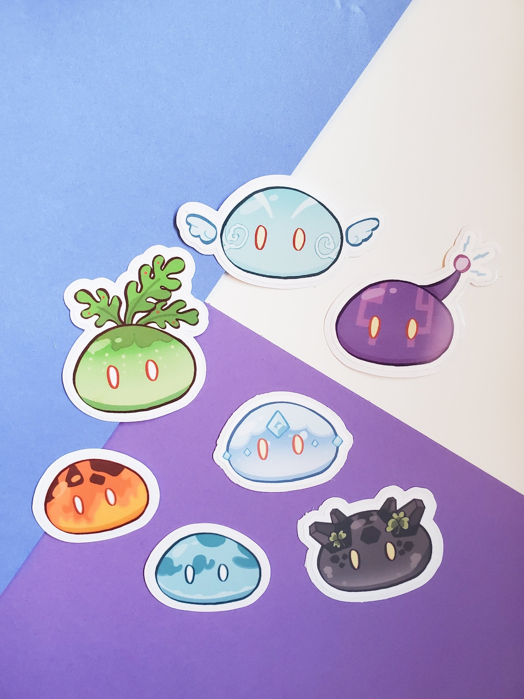 Genshin Impact Elemental Slimes Collection Dendro Anemo - Etsy Israel