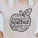 Teacher Apple Svg, Best Teacher Svg, Teacher Appreciation, Teacher ...