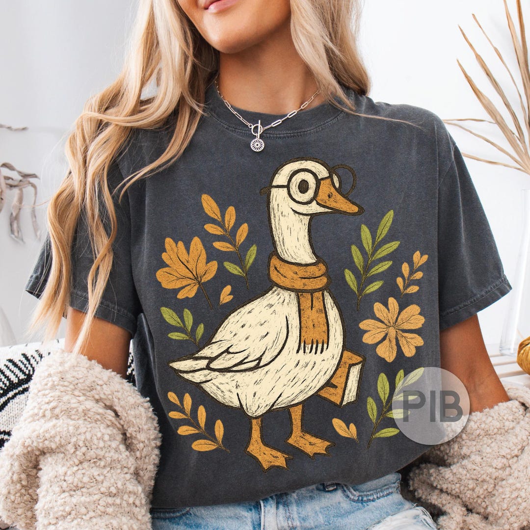 Back to School Smart Goose PNG, Cute Fall Teacher Shirt Design, Vintage ...