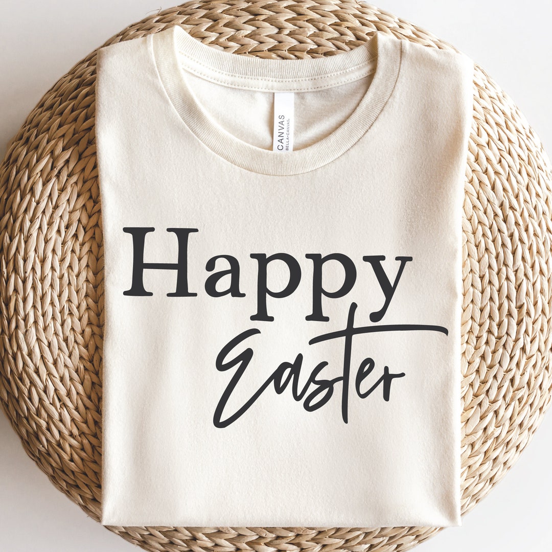 Happy Easter SVG PNG, Bunny Svg, Silhouette Cut Files, Easter Shirt ...