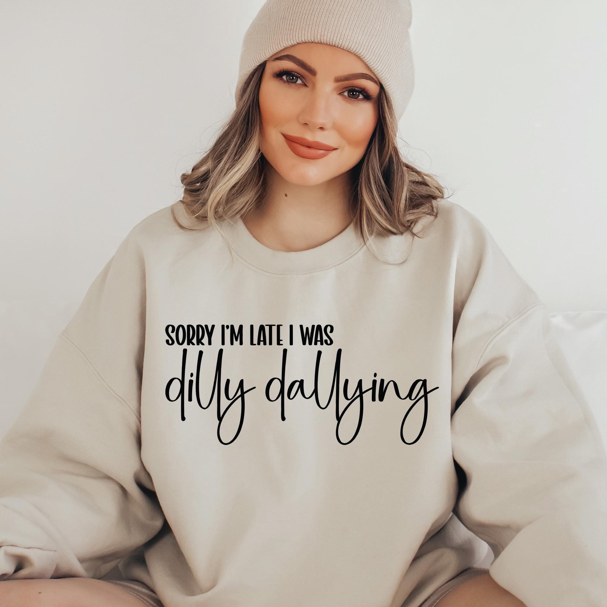 Funny 'sorry I'm Late' Quote SVG PNG: Cricut Cut File - Etsy