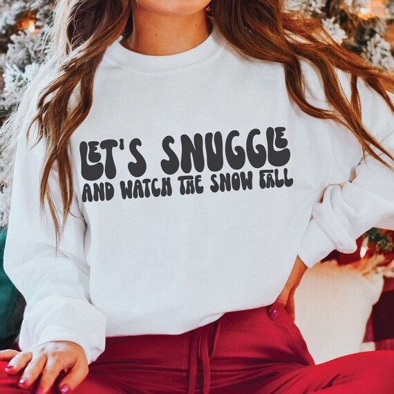 Merry Christmas SVG PNG Let's Snuggle and Watch the Snow - Etsy