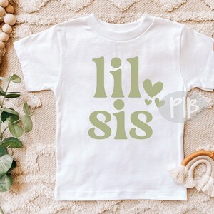 Little Sister SVG Cut File, Lil Sis Svg, Sister Shirts Svg, Baby Girl ...