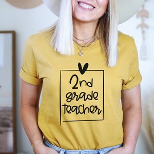 2nd Grade Teacher Svg, Second Grade Teacher Svg, School Teacher Shirt ...