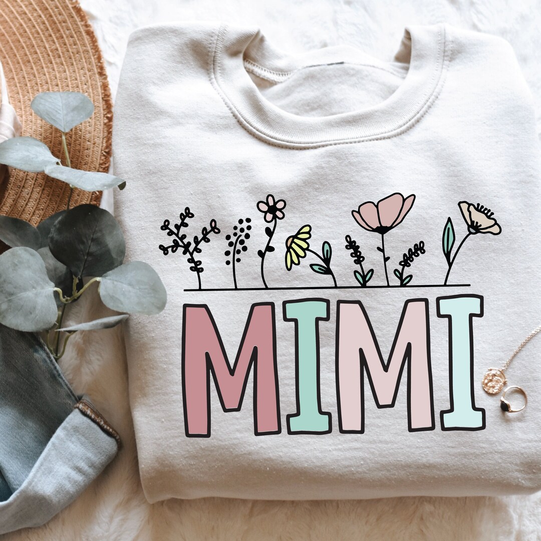 Mimi Floral PNG: Grandma Sublimation Design (digital Download) - Etsy