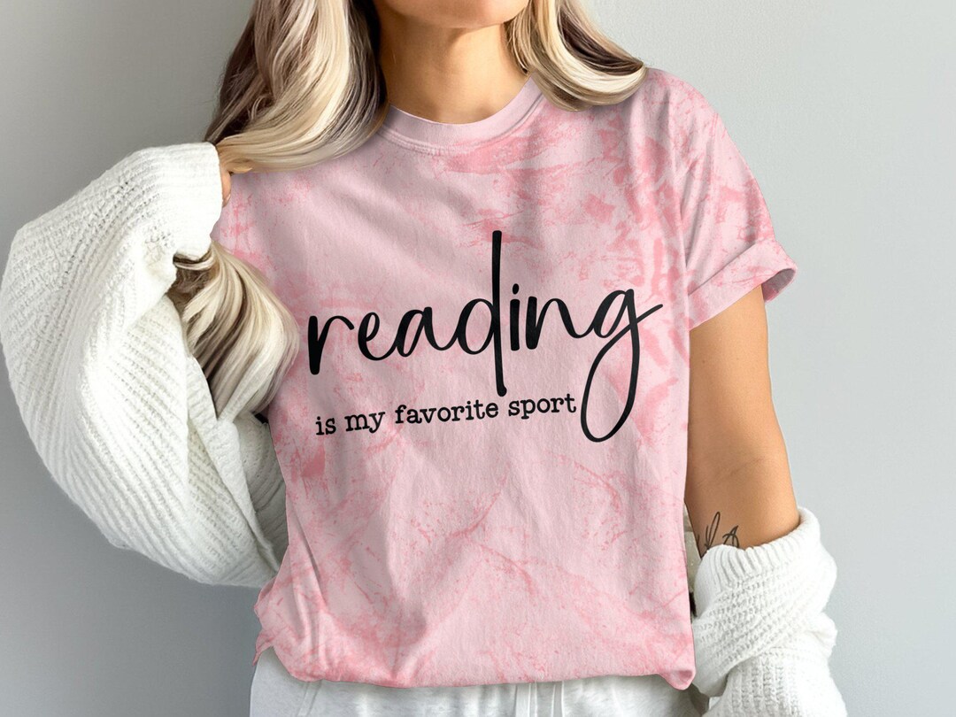Reading is My Favorite Sport Quote SVG PNG: DIY Shirt Design (digital ...