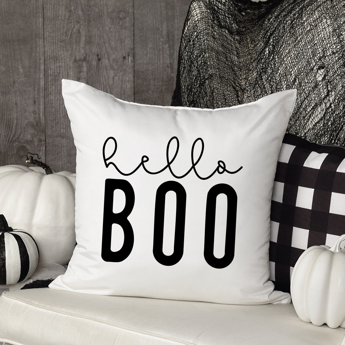 Hello Boo SVG PNG Funny Halloween Shirt Pumpkin Fall | Etsy