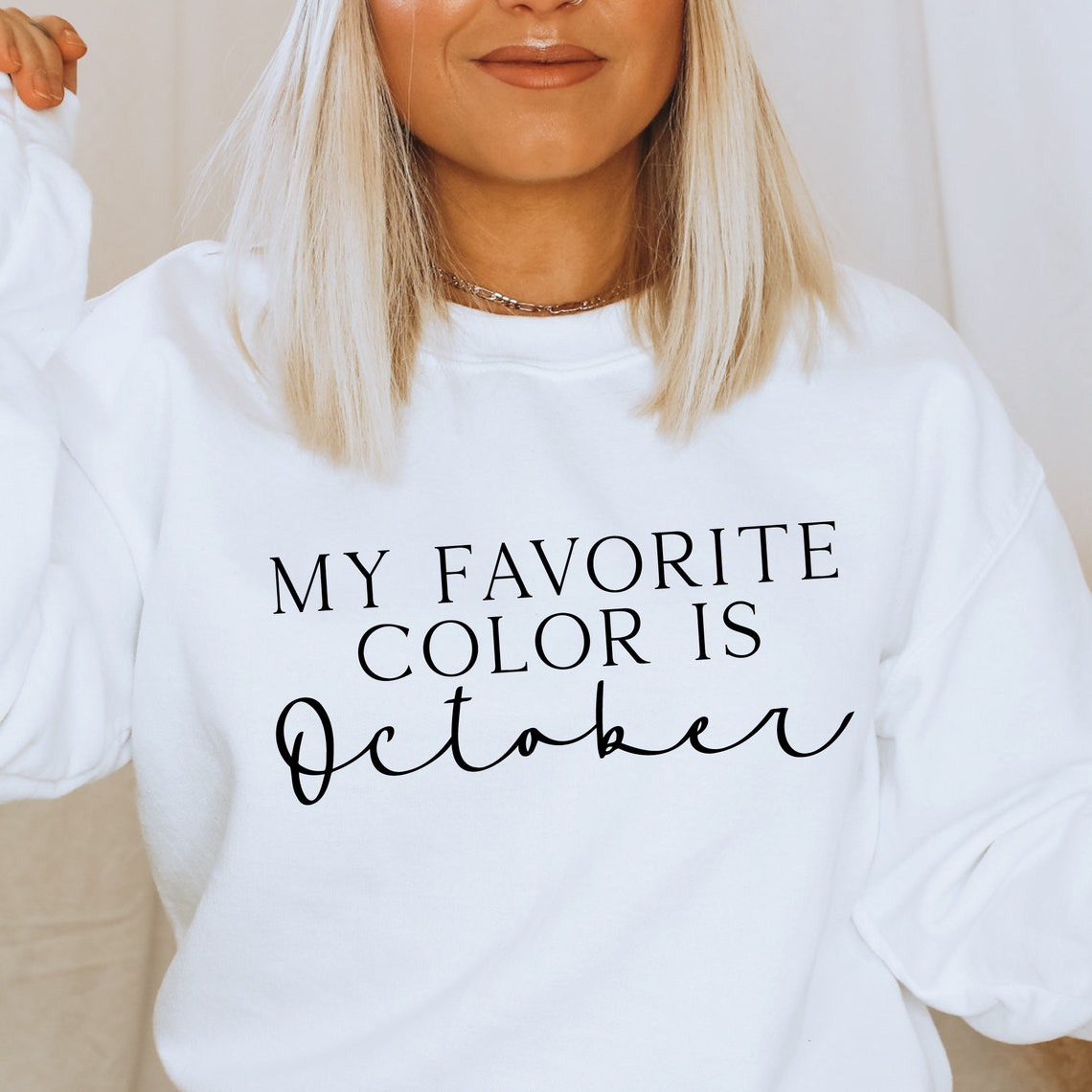 Fall SVG My Favorite Color is October SVG PNG Fall Decor - Etsy