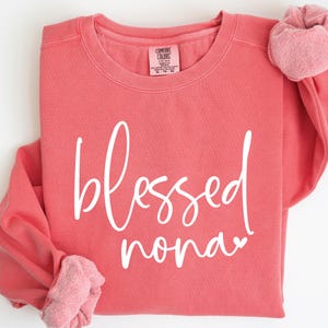 Blessed Nona SVG PNG: Grandmother Gift, Family Wall Art (digital ...