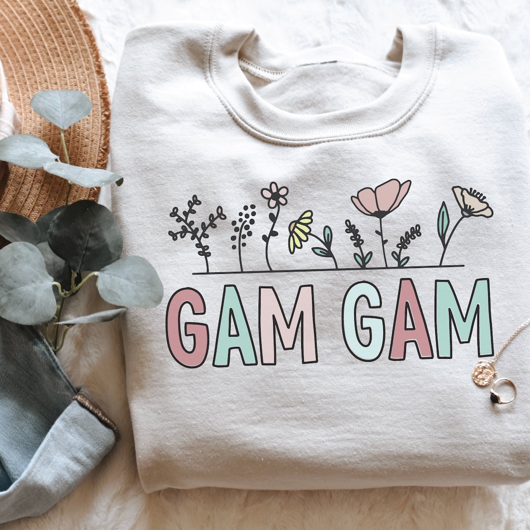 Gam Gam Floral PNG: Grandma T-shirt Design (digital Download) - Etsy