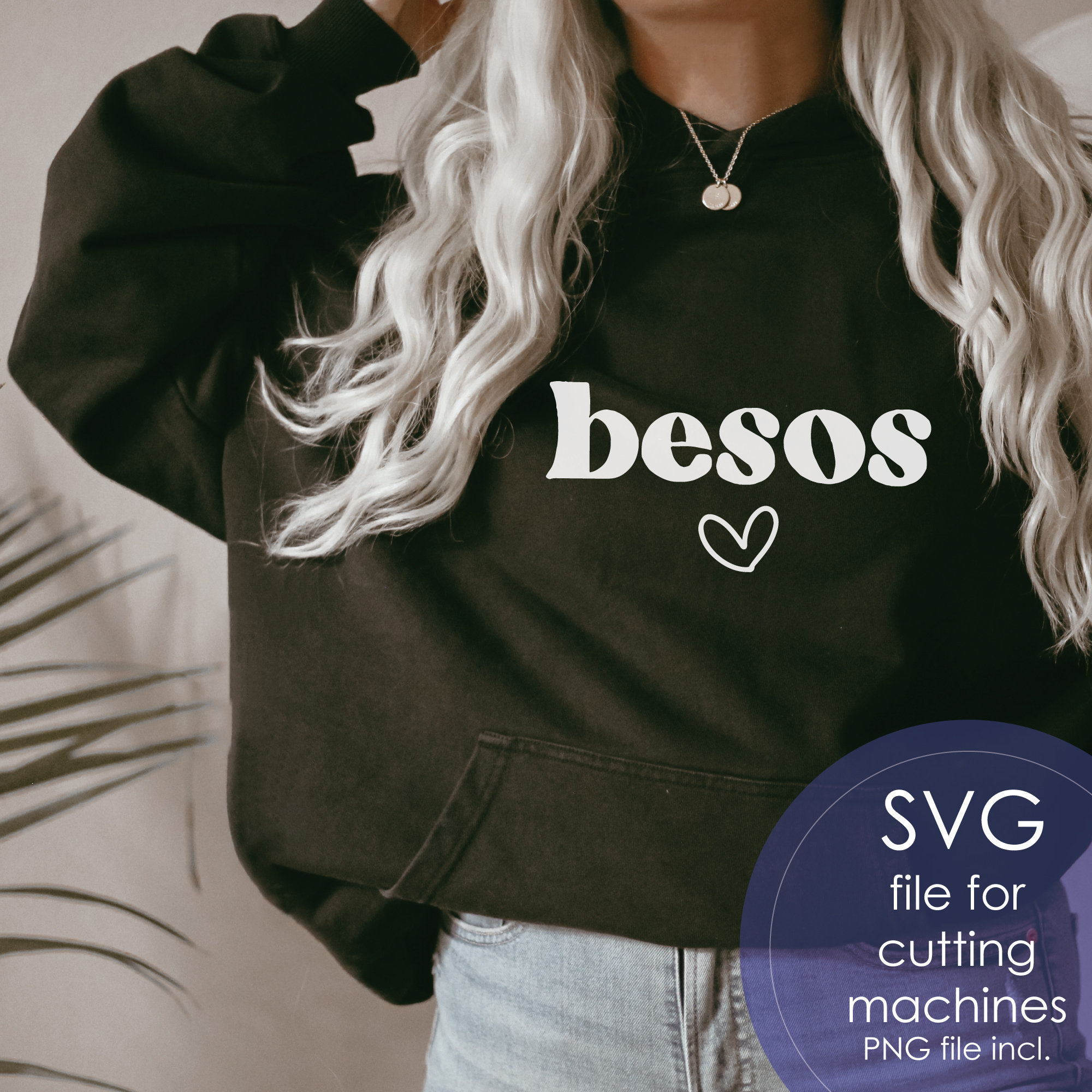 Besos SVG File Kiss Svg Valentine's Day SVG Cut File - Etsy
