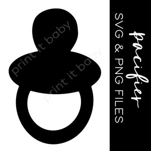 Baby Pacifier SVG PNG, Baby Shower Clip Art, Binkie Svg, Sublimation ...