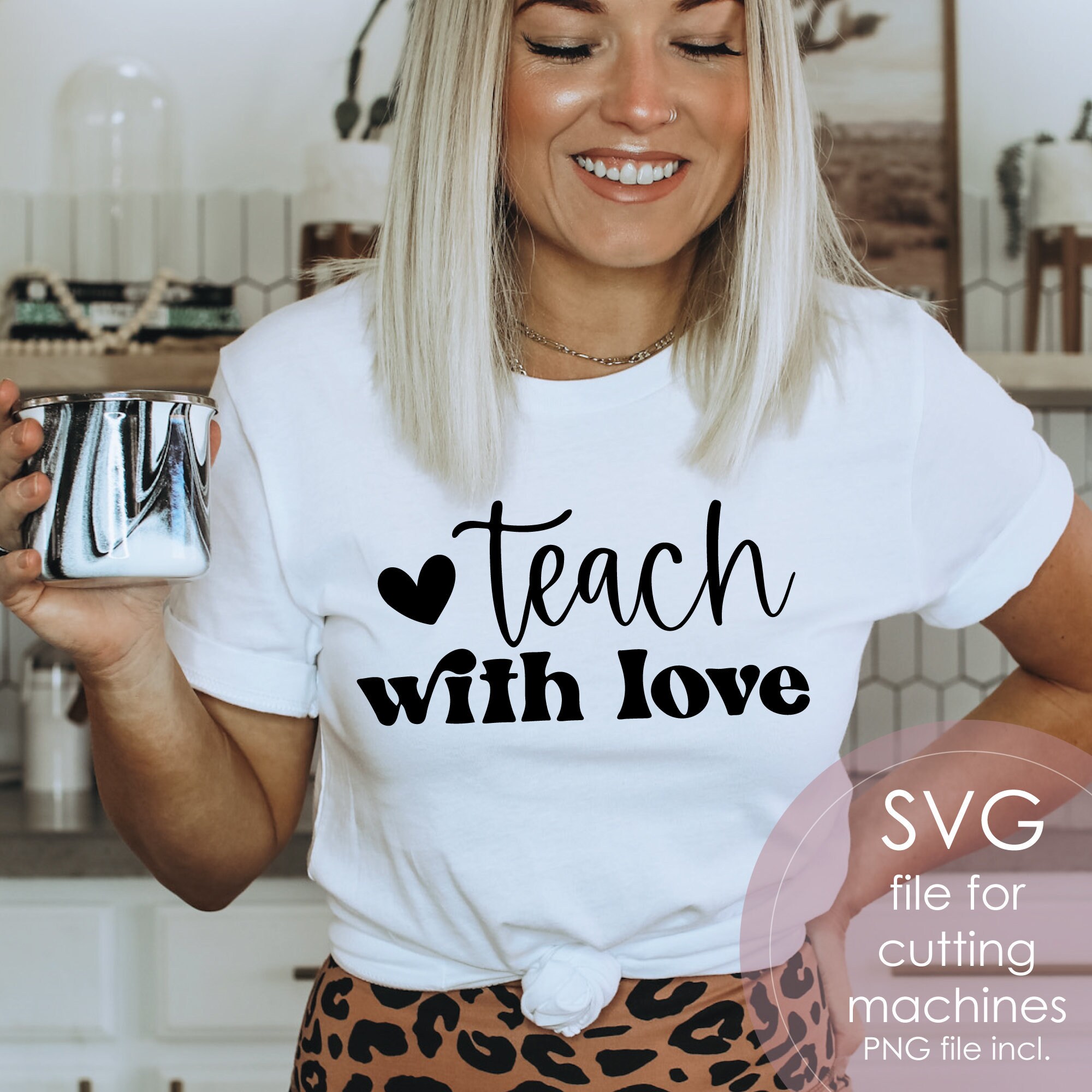 Teach With Love Svg Born to Teach Svg Teacher Appreciation - Etsy