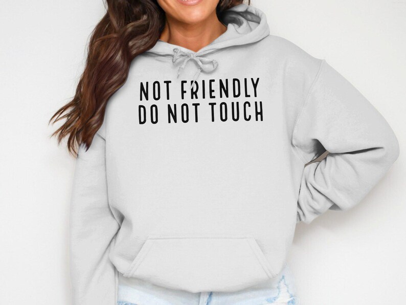 Not Friendly Do Not Touch Svg Png: Funny Warning Sign (digital Download ...