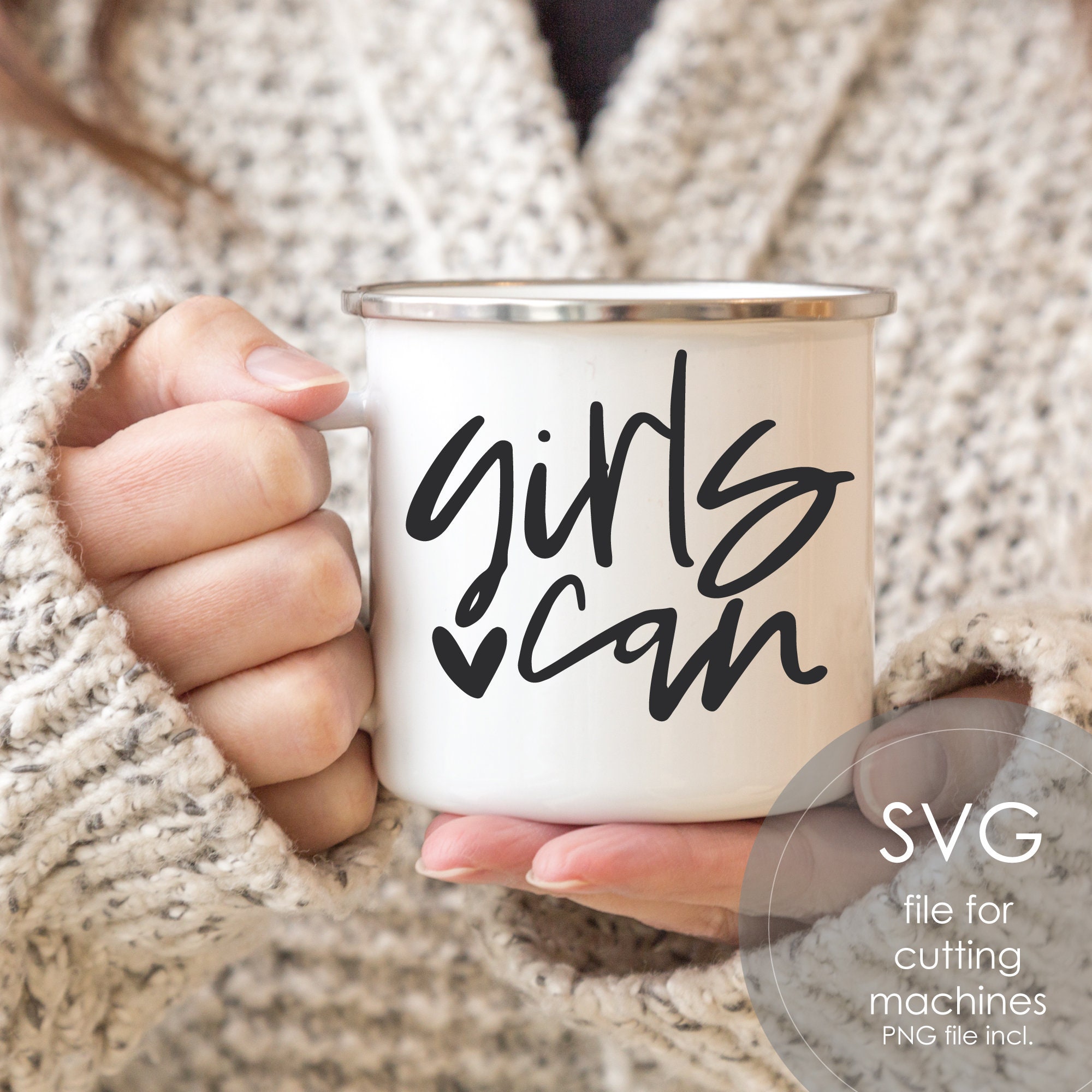 Girls Can SVG Feminist Svg Girl Power Svg Strong Women SVG - Etsy