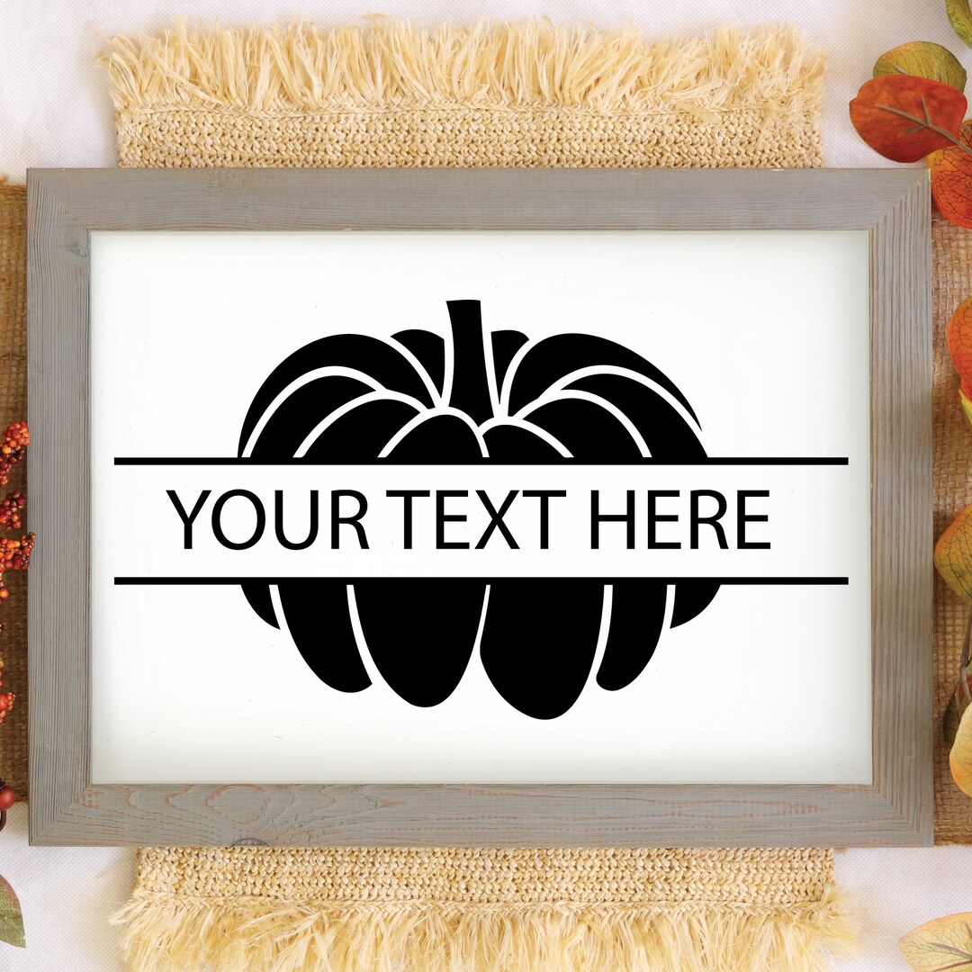 Fall Pumpkin Frame Svg Png, Autumn Svg, Pumpkin Svg, Fall Sign Svg ...