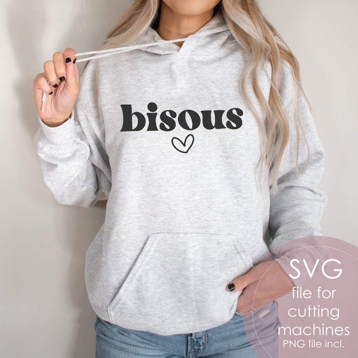 Bisous SVG File Kisses Svg Valentine's Day SVG Cut File - Etsy