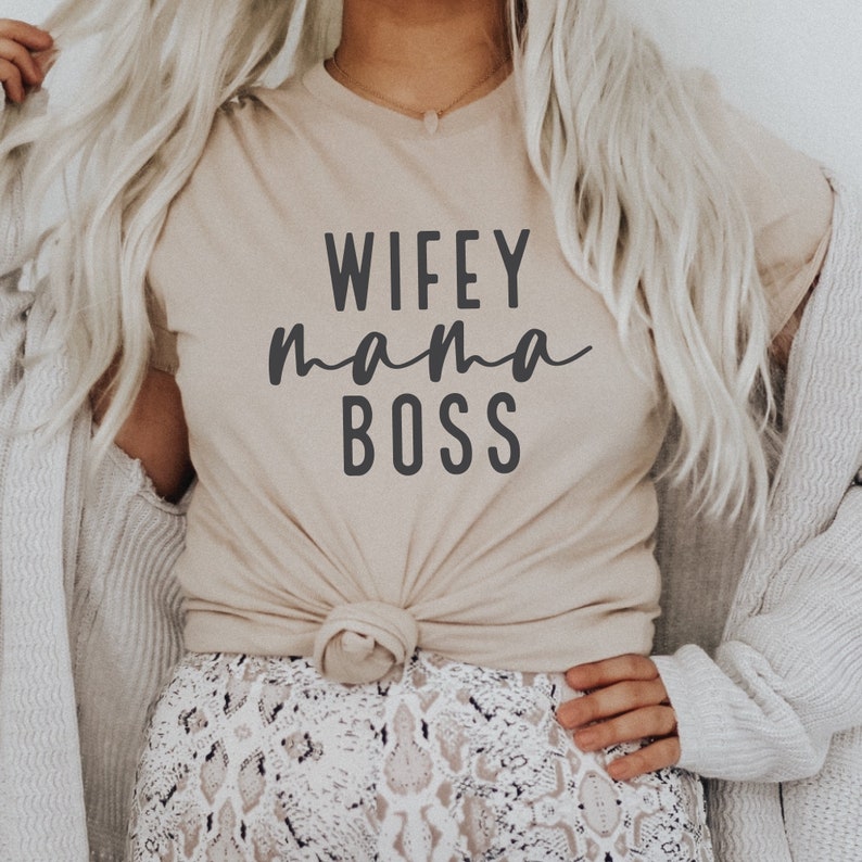 Wifey Mama Boss Svg Wife Life Svg Mama Svg Mom Svg Mom Etsy