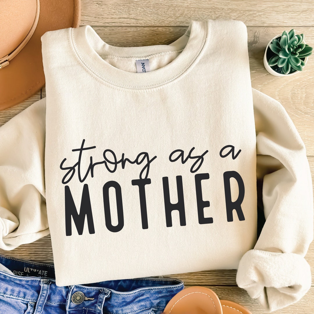 Strong as A Mother SVG PNG, Mom Life Svg, Girl Mama Svg File, Boy Mom ...