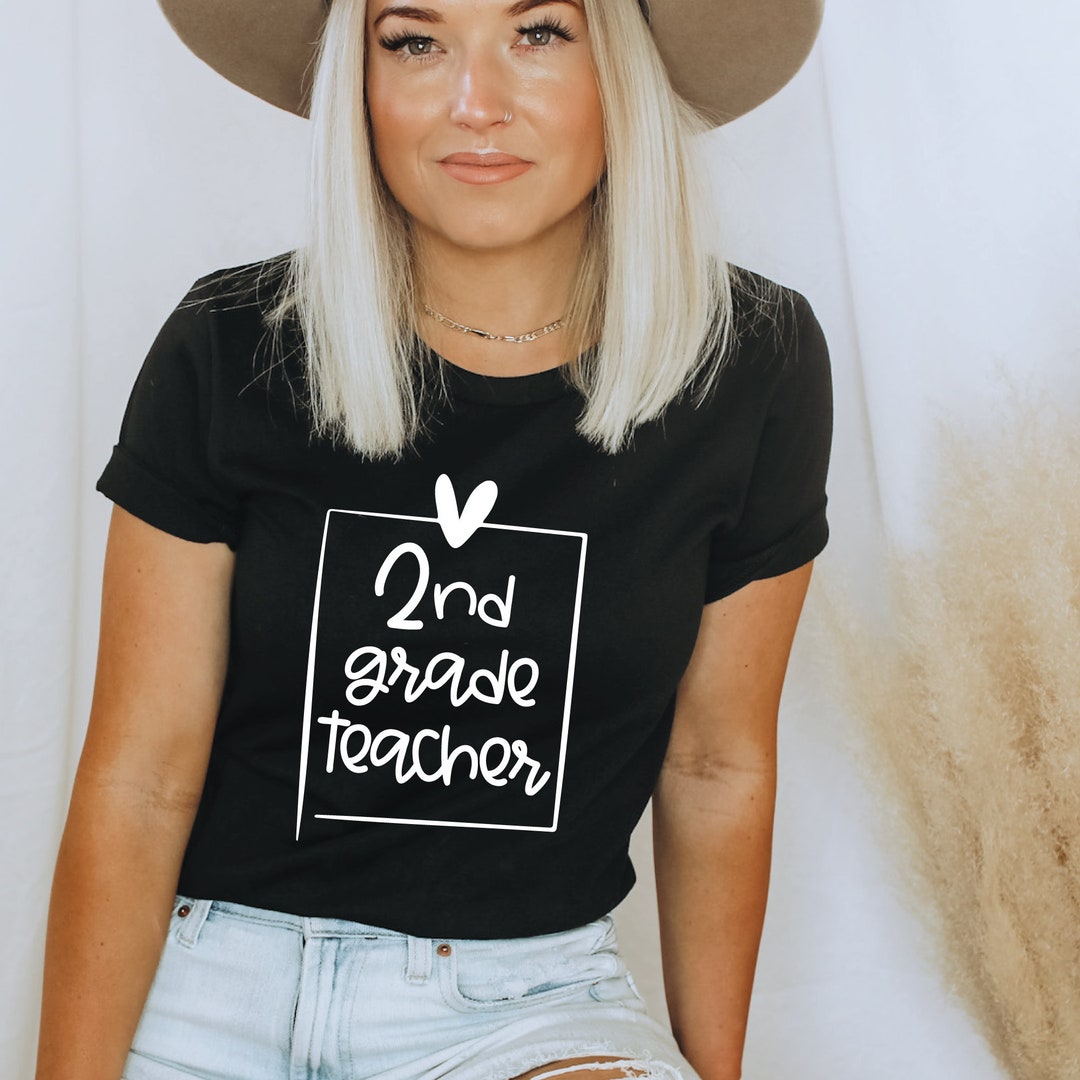 2nd Grade Teacher Svg, Second Grade Teacher Svg, School Teacher Shirt ...