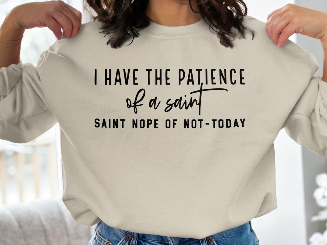 Funny Sarcastic Saint Nope SVG PNG Design (digital Download) - Etsy