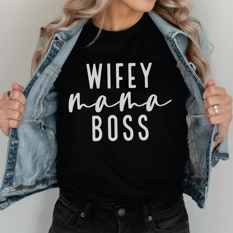 Wifey Mama Boss Svg Wife Life Svg Mama Svg Mom Svg Mom Etsy