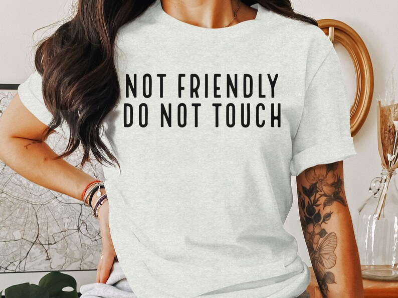 Not Friendly Do Not Touch Svg Png: Funny Warning Sign (digital Download ...