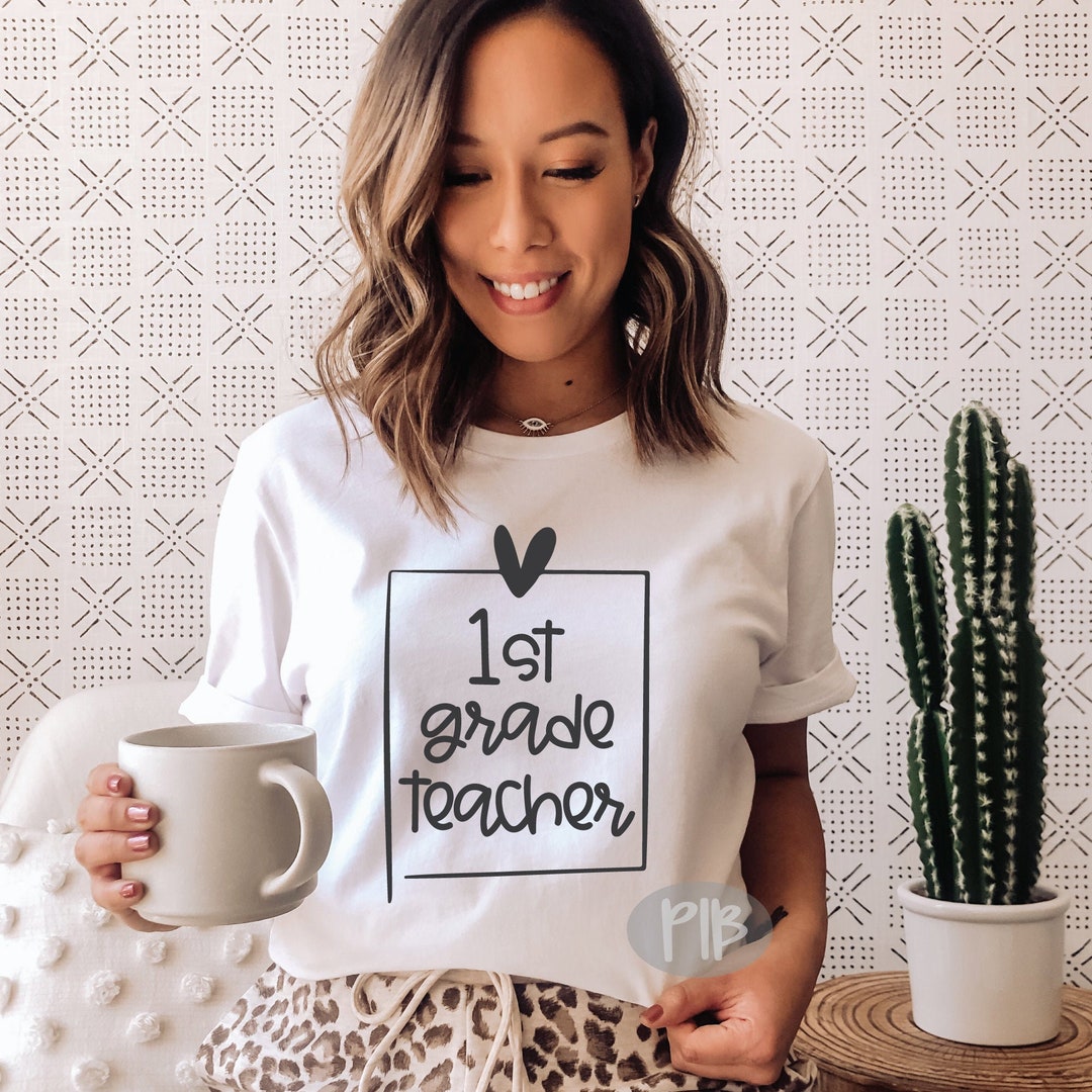 1st Grade Teacher Svg, First Grade Teacher Svg, School Teacher Shirt ...