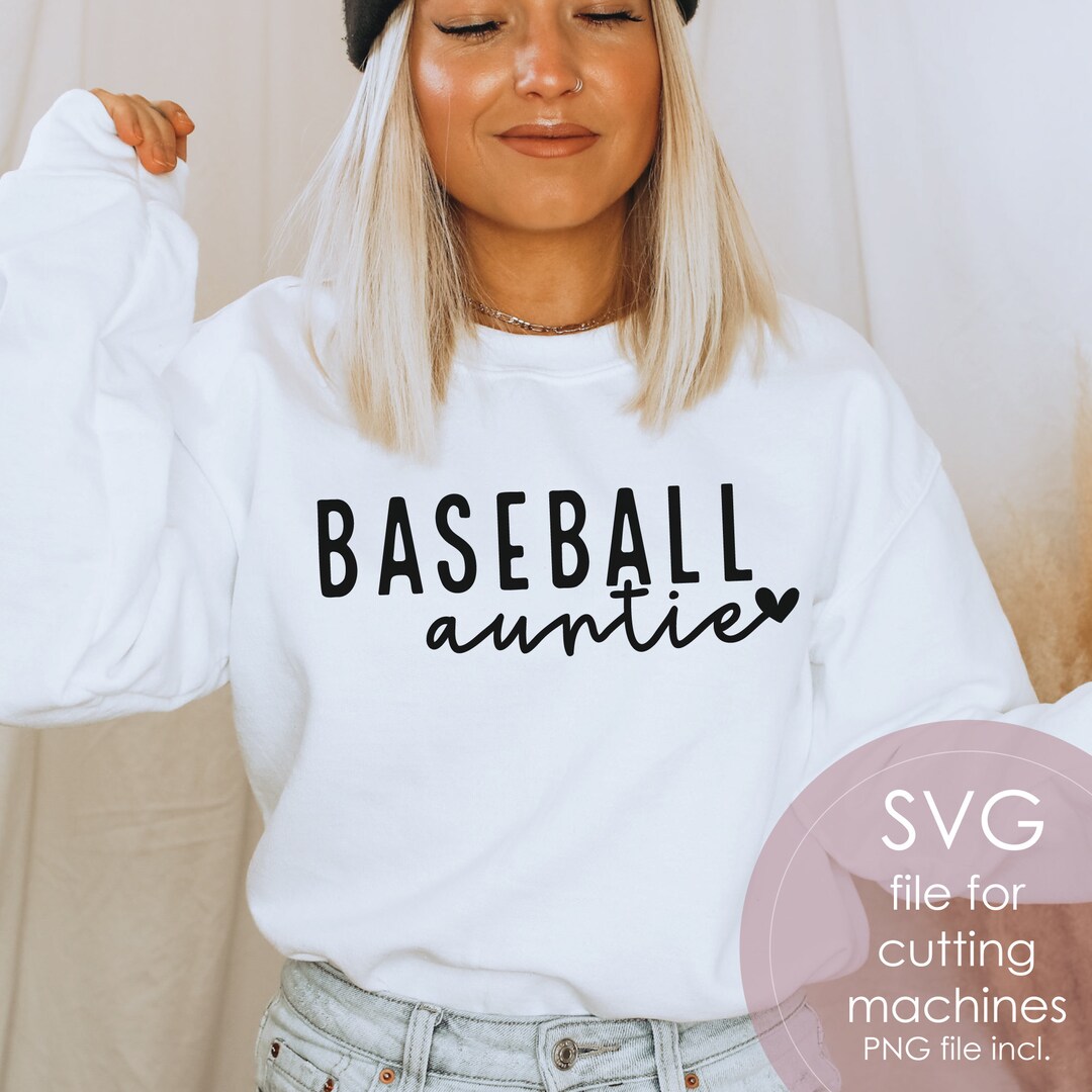 Baseball Auntie SVG PNG Play Ball Svg Baseball Season Sports Svg ...