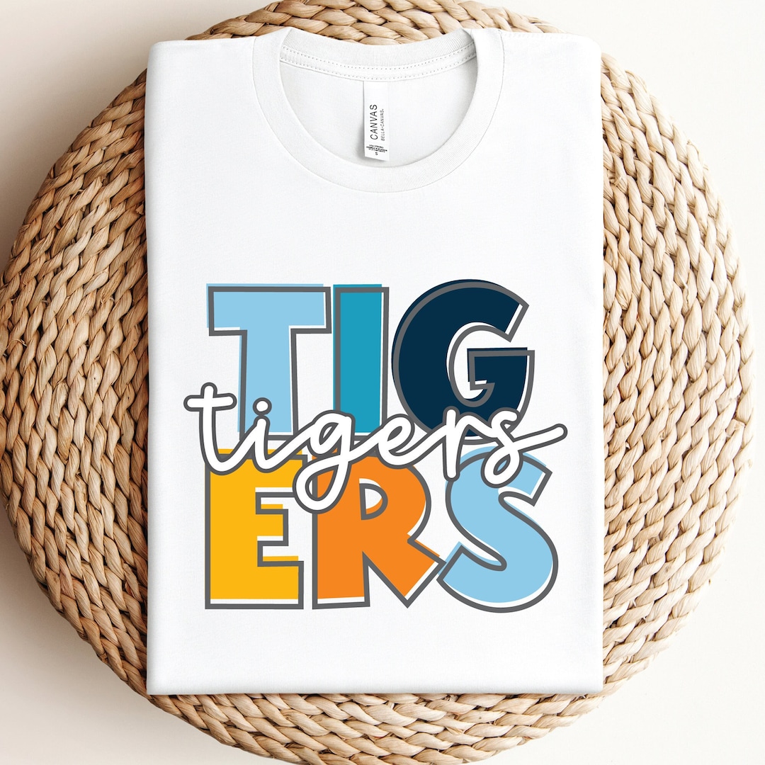 Tigers Sublimation Design, Tigers Png, Tigers Mascot Png, Tigers School ...