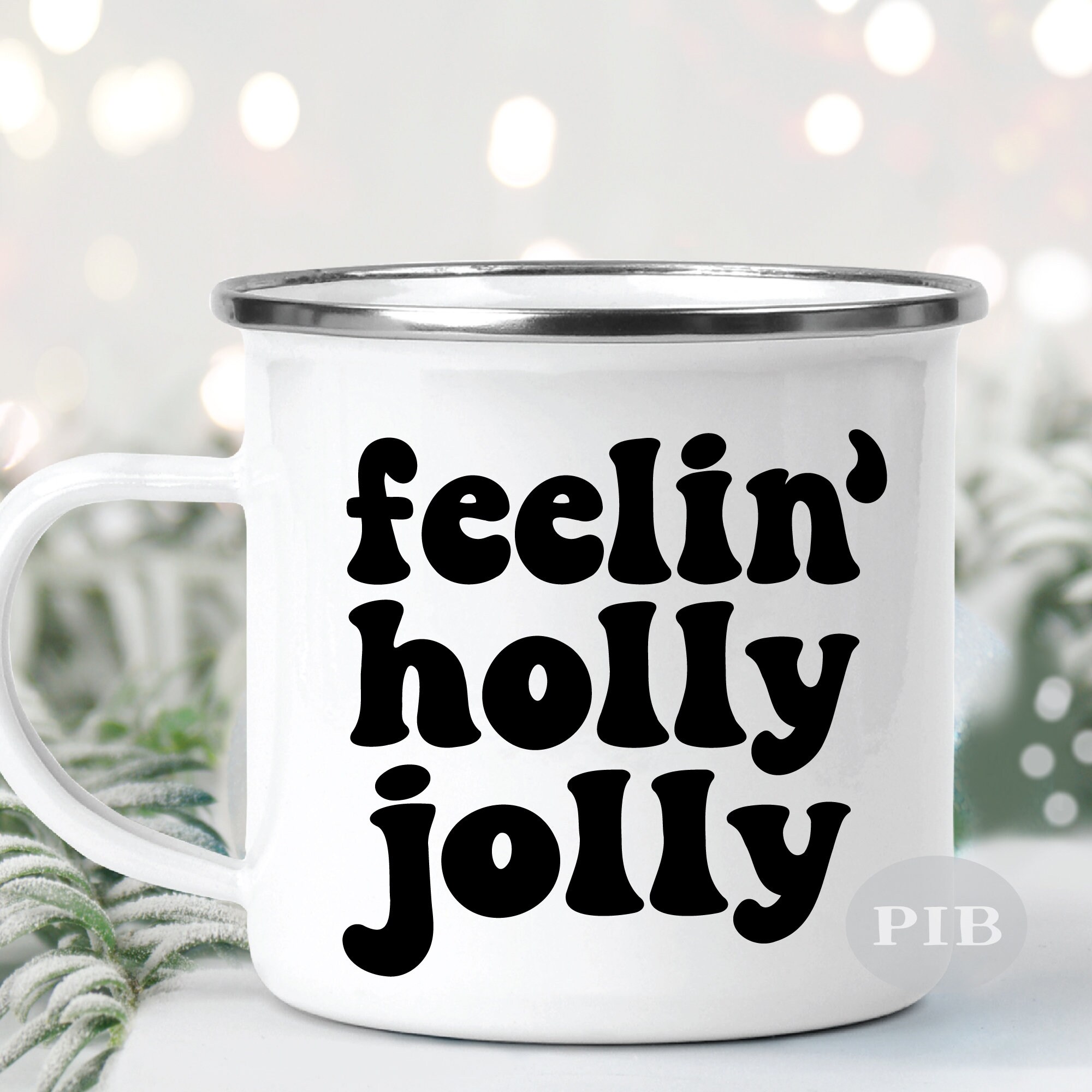 Feelin' Holly Jolly SVG PNG Christmas Shirt SVG Winter - Etsy