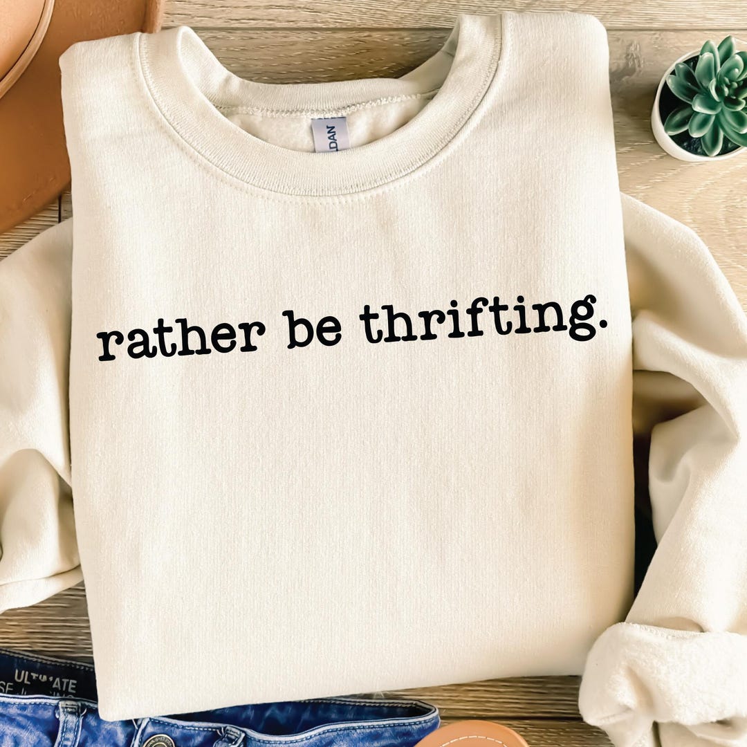 Rather Be Thrifting SVG PNG, Thrift Store Lover Shirt Design, Cut File ...